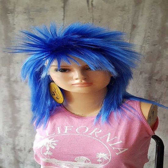 Punk Pruik (Blauw) | bol.com
