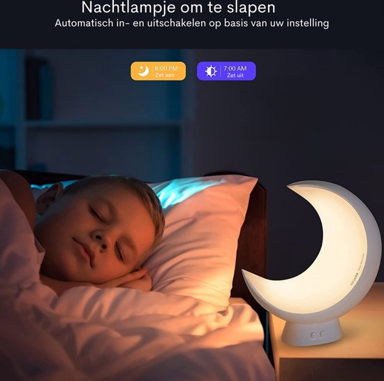 Nachtkast Lampje - Smart - Nachtlampje - Kleurverandering - Bedlampje ...