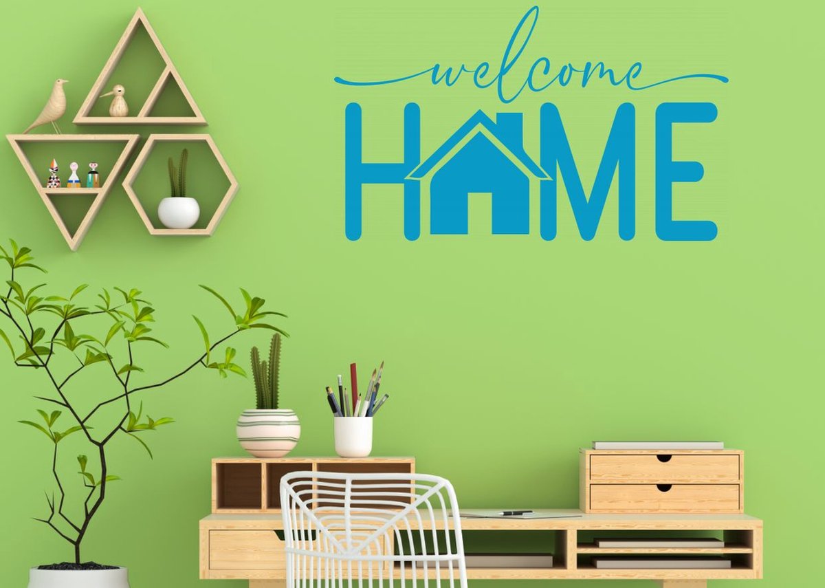Stickerheld - Muursticker Welcome home - Woonkamer - Thuis - Huis ...