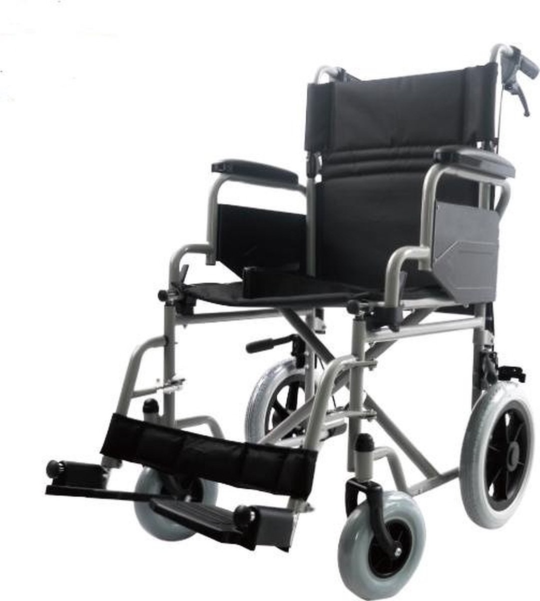 Transport Rolstoel Plaza PL2 Zwart Zitbreedte 45 cm Dubbel Opvouwbaar ...