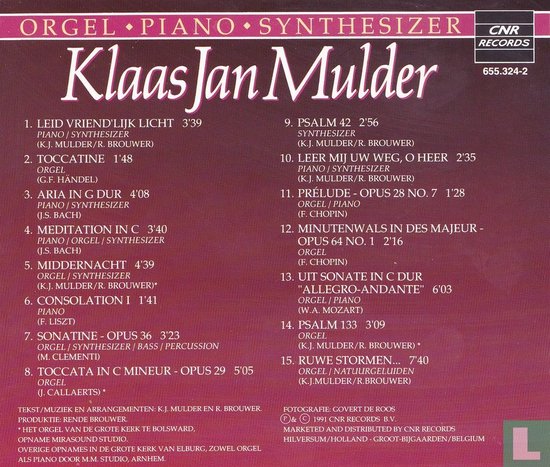 Klaas Jan Mulder - Orgel Piano Synthesizer, Klaas Jan Mulder | Muziek | bol