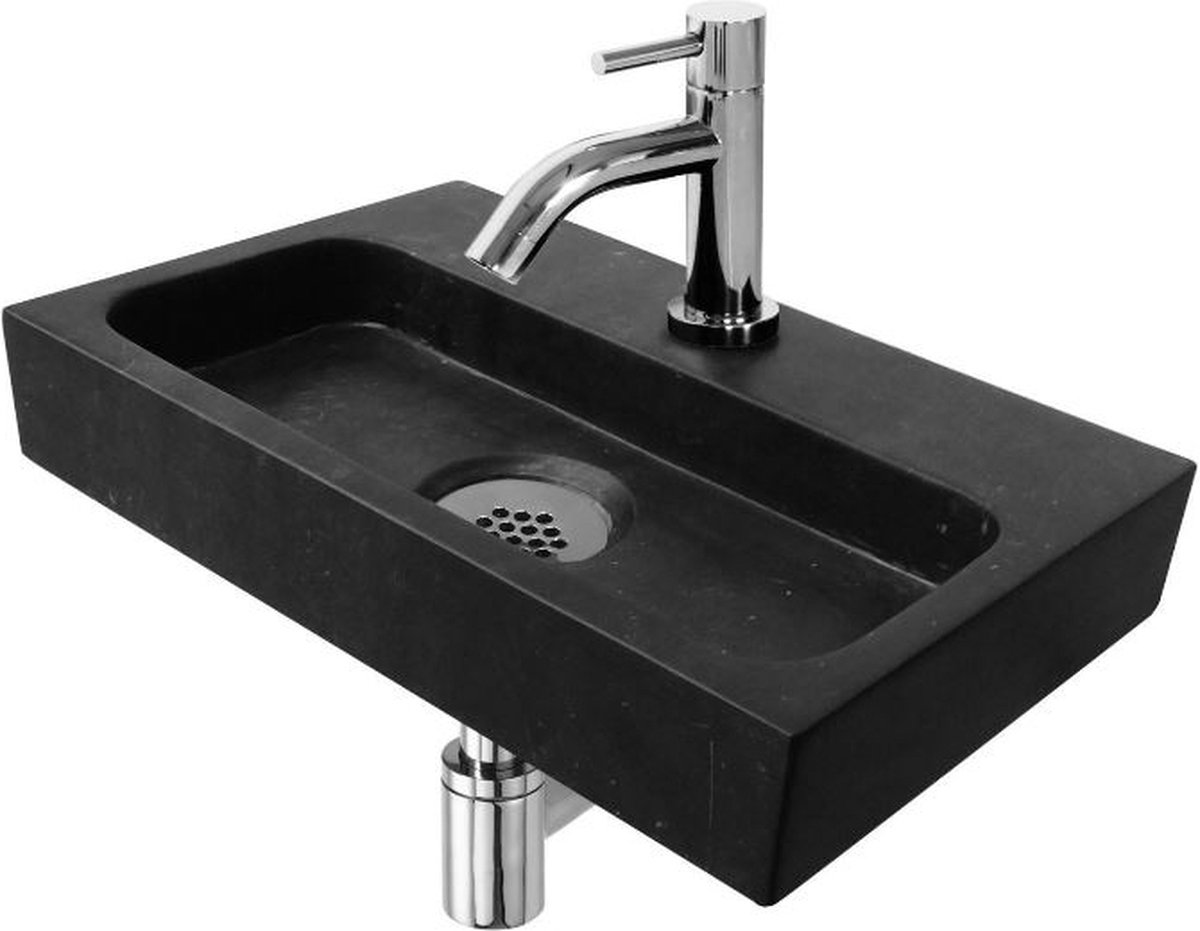 L'Aqua Fonteinset Karl - Compleet - met kraan en sifonset - Hardsteen ...