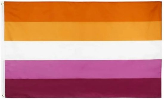 Lesbische LGBT Pride Vlag 90x150CM | bol