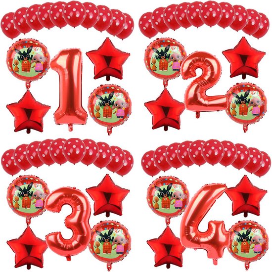 Bing feestpakket - Verjaardag: 4 Jaar - Thema Feest Bing - Bing ...