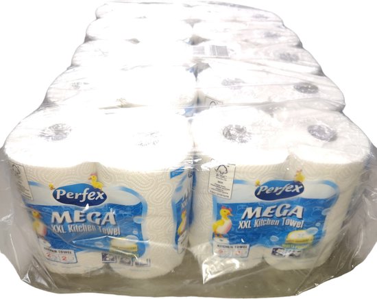 VOORDEELPAK Perfex keukenrollen 2 rol x10 PAKKEN 20 ROLLEN 2 lagen Boni ...