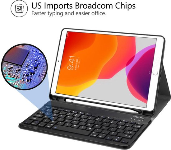 Smart Keyboard Case Goud - Wireless Bluetooth Keyboard hoesje met ...