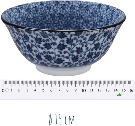 Tokyo Design Studio – Mixed Bowls – Giftset – 4 stuks – 550ml – 15 x 7 ...