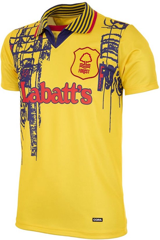 Nottingham Forest 1995 - 97 Away Retro Football Shirt Yellow S | bol.com