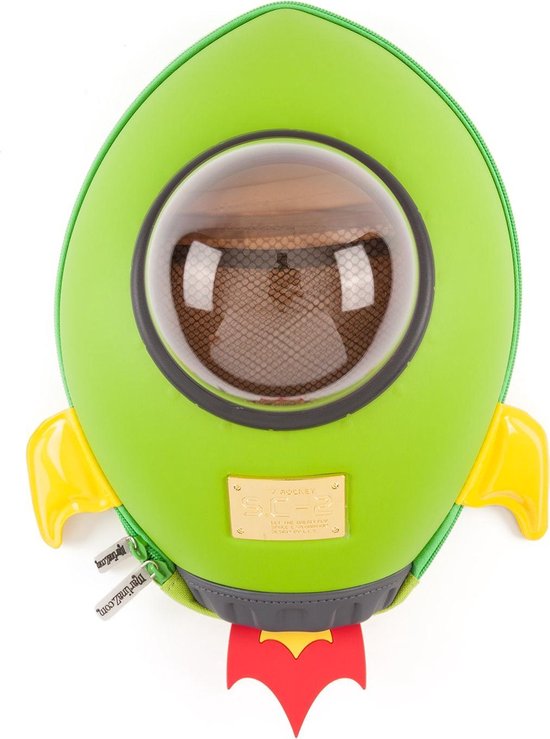 CKB - Kleuter rugzak Green Rocket Spaceship Toddler Backpack School ...
