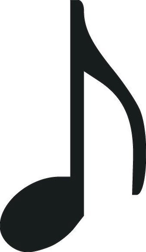 Muzieknoot (8e noot) MDF - 17x30cm | bol