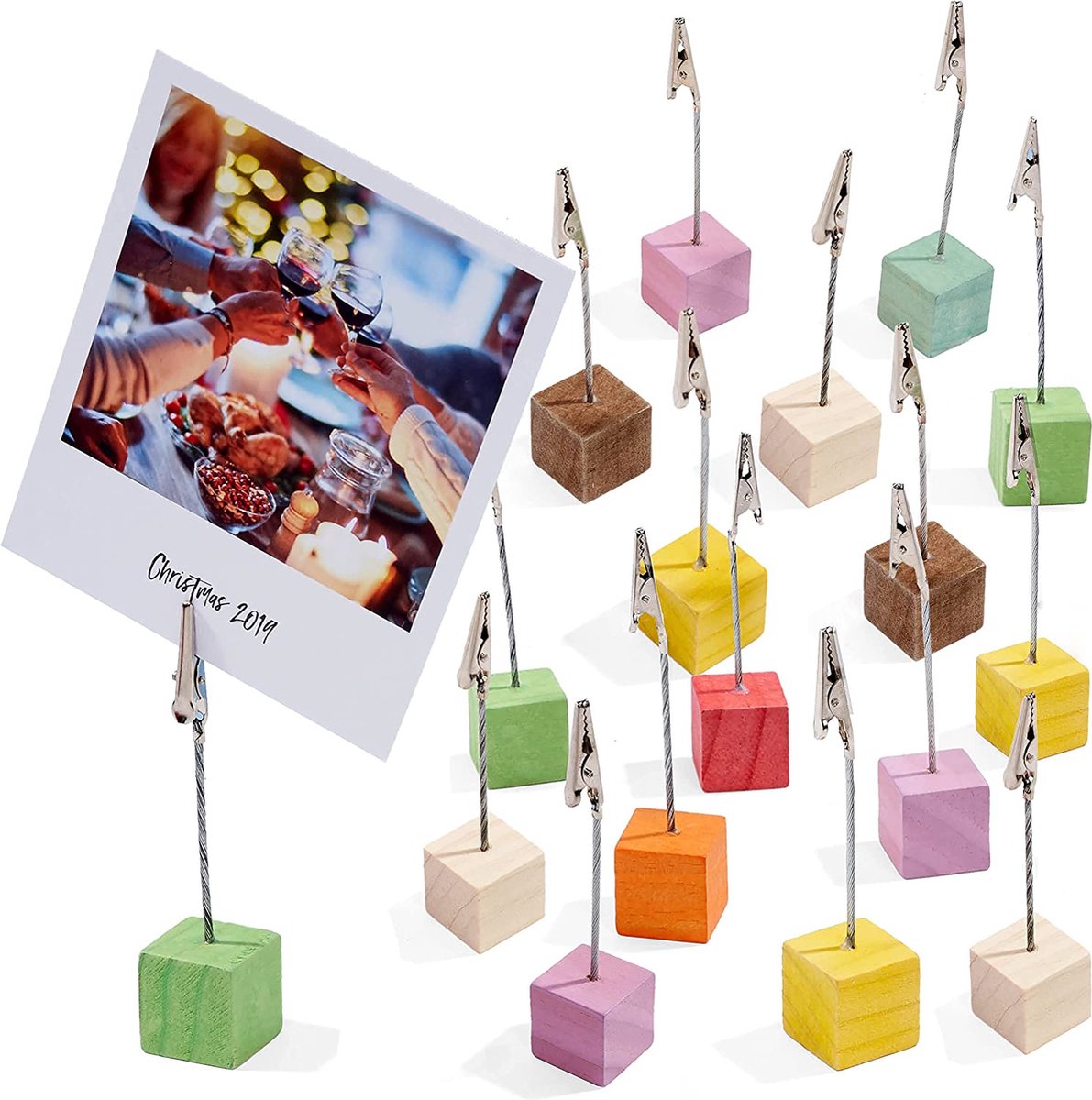 18 Stuks Fotohouders Clip, Memohouder, Tafelkaarthouders - Thuis ...