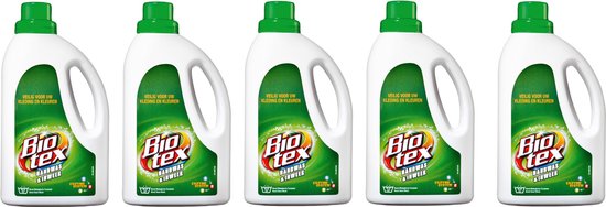 Biotex Groen Handwas & Inweek Vloeibaar - 5x750ml - Voordeelverpakking ...