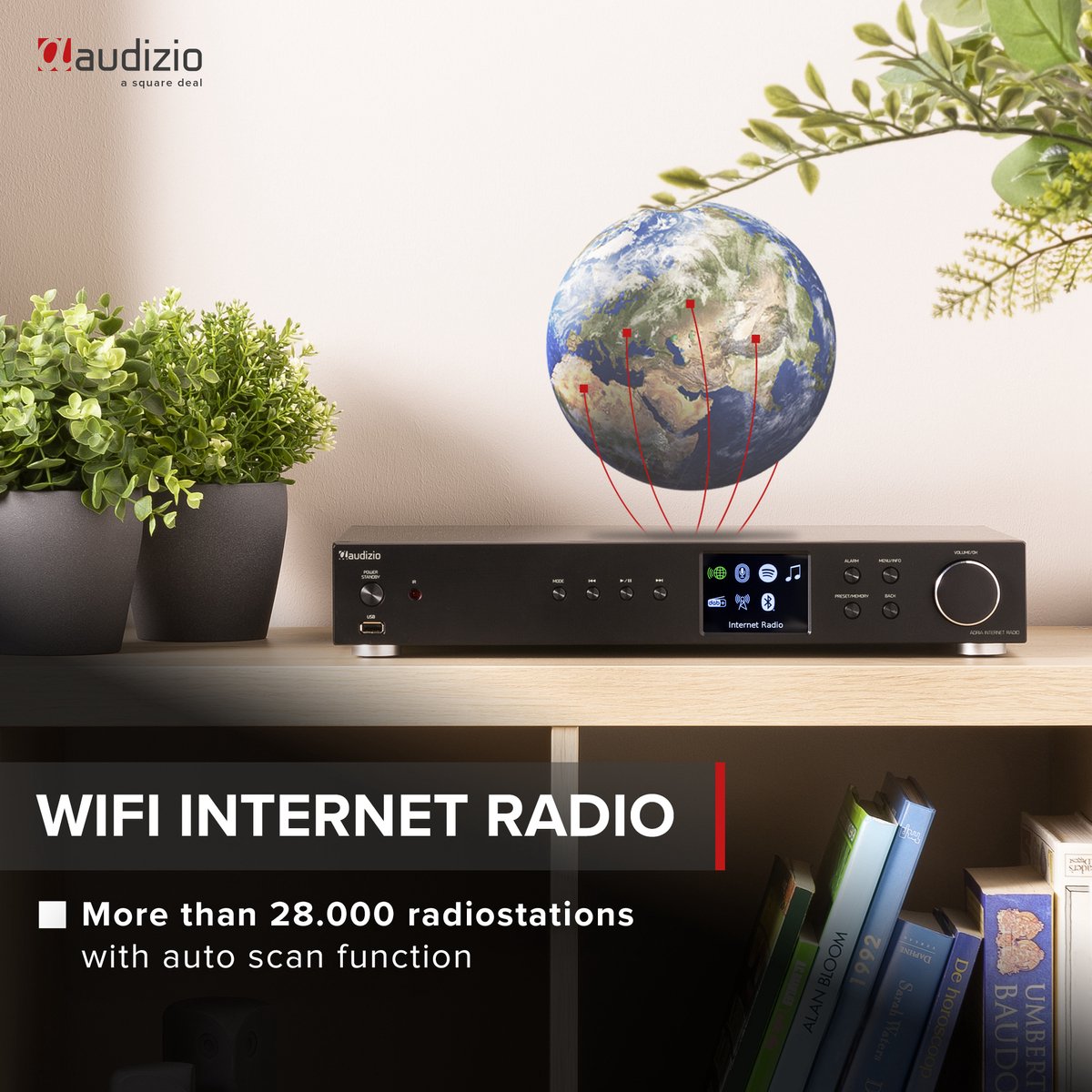 Tuner DAB - Audizio Adria - Radio DAB avec Bluetooth, radio internet et ...