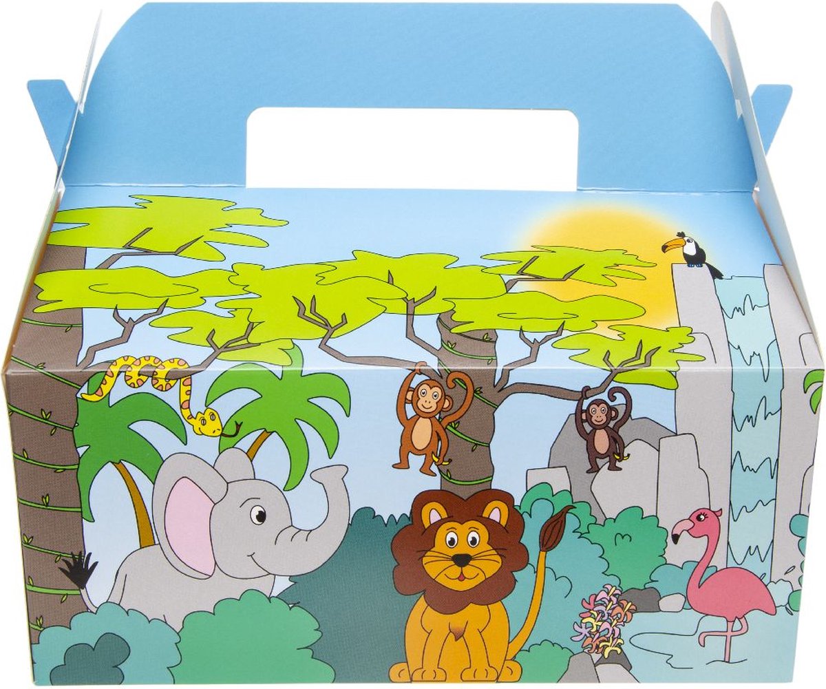 24 stuks Menubox Wilde Dieren - Smulbox - Traktatie Animals - Thema ...