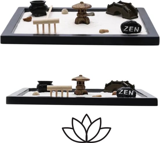 Mini Zentuin - Japans Zentuintje - Zen Garden met Harkje ...