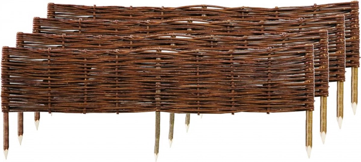 Gazonrand - Wilgen en Riet - L1m x H35cm - 1 Stuk - Duurzaam | bol.com