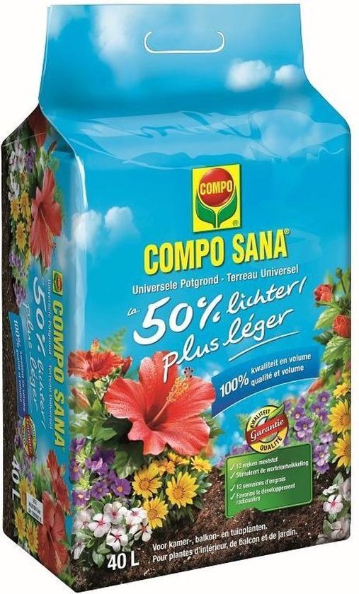 Compo UNIVERSELE POTGROND CA. 50% LICHTER 40 L | bol.com