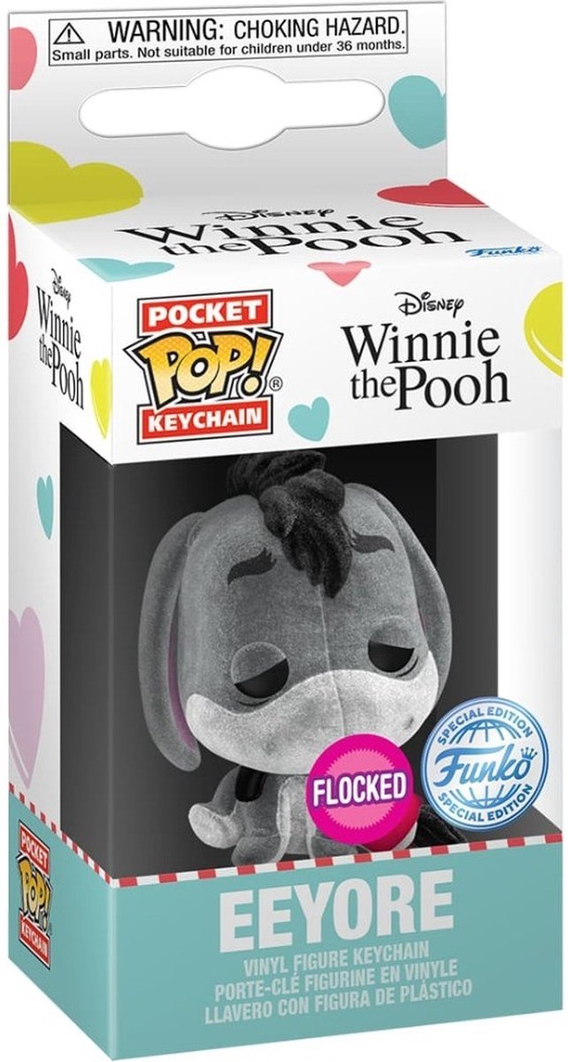 Funko Eeyore met Heart (Flocked) - Funko Pocket Pop! - Winnie the Pooh ...