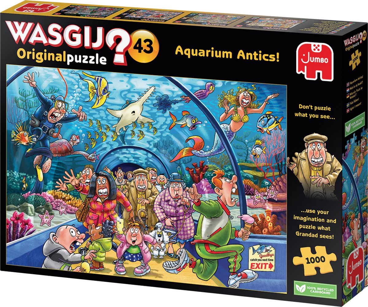 Wasgij Original Puzzel 43 - Aquarium Antics! - 1000 stukjes | bol