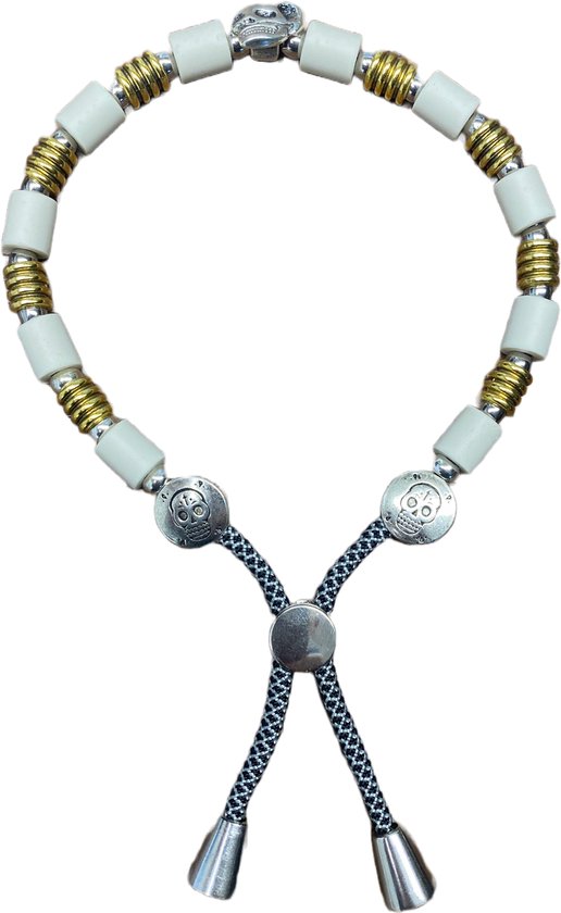 Anti tekenband voor hond met Skulls- Skull halsband voor hond - Honden ...