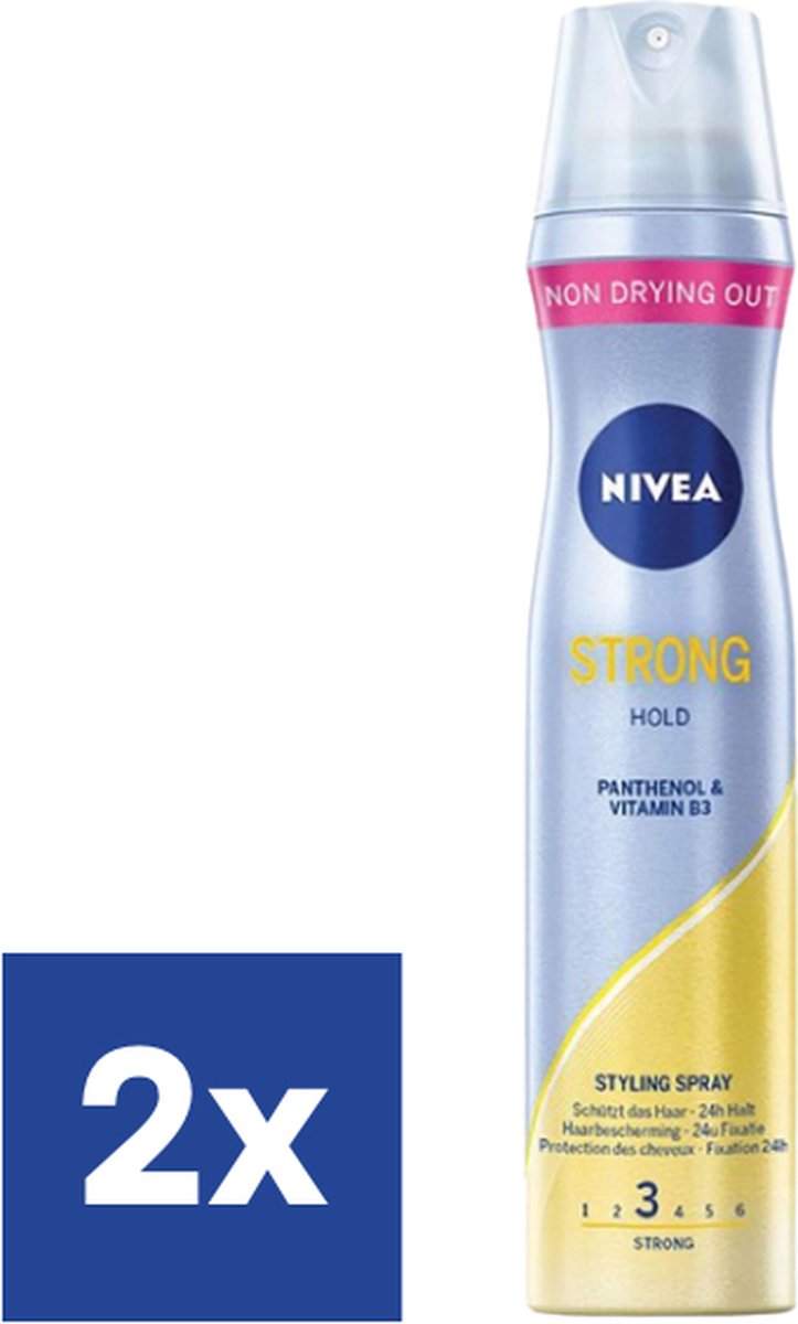 Nivea Strong Styling Spray - 2 x 250 ml | bol