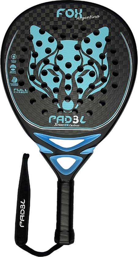 PAD3L Fox Argentina 2023 - Padel Racket - 12K carbon frame | bol