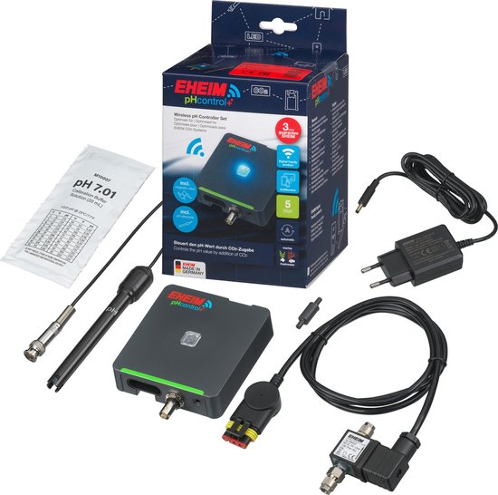 Eheim Phcontrol+e Set Incl. Magneetventiel - Onderhoud - Zwart Met Elektrode | bol