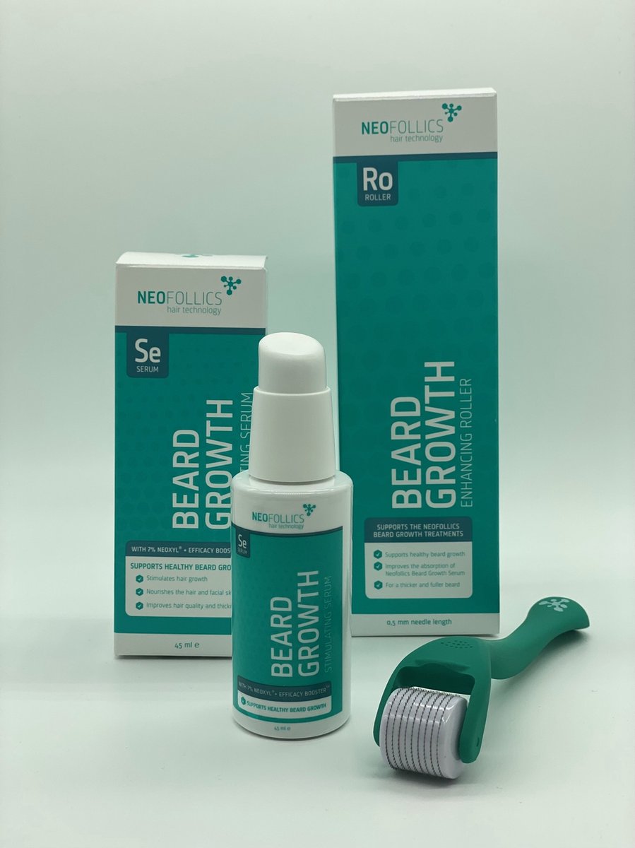 Startset voor baardgroei - Neofollics Beard Growth Stimulating Serum - Beard Growth... | bol