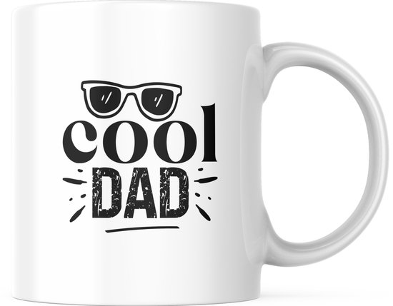 Vaderdag Mok met tekst: Cool dad | Voor Papa | Vaderdag Cadeau | Grappige mok |... | bol.com