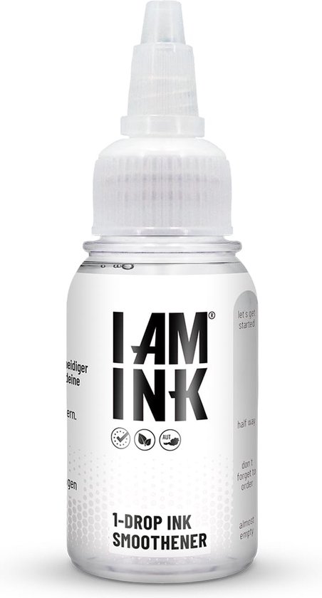 I AM INK - One Drop Ink Smoothener 30ml Vegan Tattoo Inkt Inkt Verbeteraar | True... | bol.com