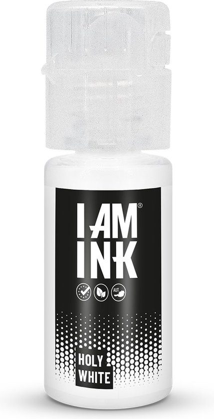 I AM INK - Holy White 10ml Vegan Tattoo Inkt Wit | True Pigments ...