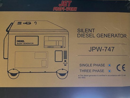 Jet Profi-Werk JPW747 - Diesel Generator | bol