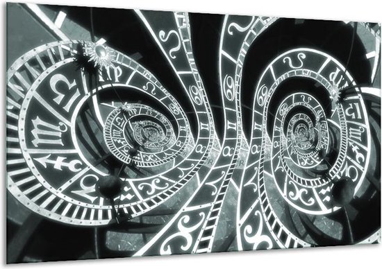 Glasschilderij Abstract - Grijs, Groen - 120x70cm 1Luik - Foto Op Glas ...