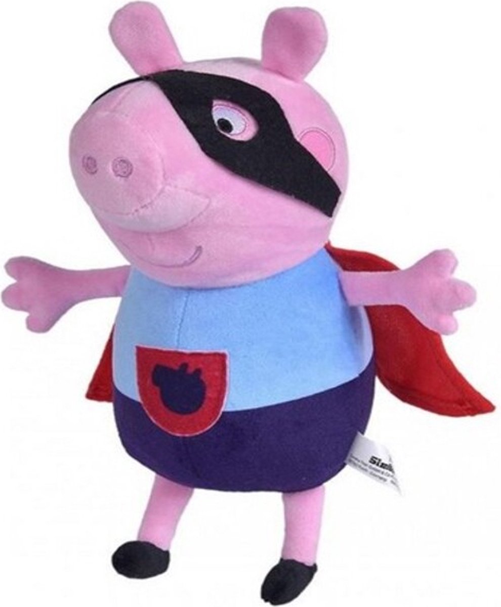 Peppa Pig Super George - Knuffel - 25 cm - Pluche | bol.com