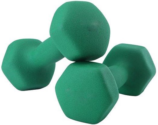 Set of 2 Dumbbells, Non-Slip Neoprene Hand Weights with Matte Finish ...