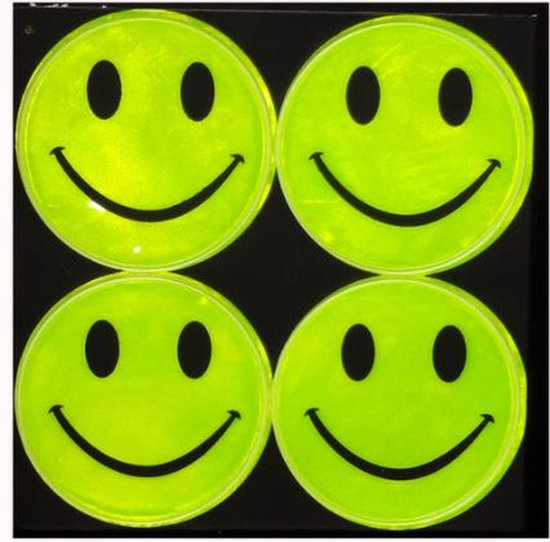 reflecterende stickers Smiley 4 stuks | bol.com