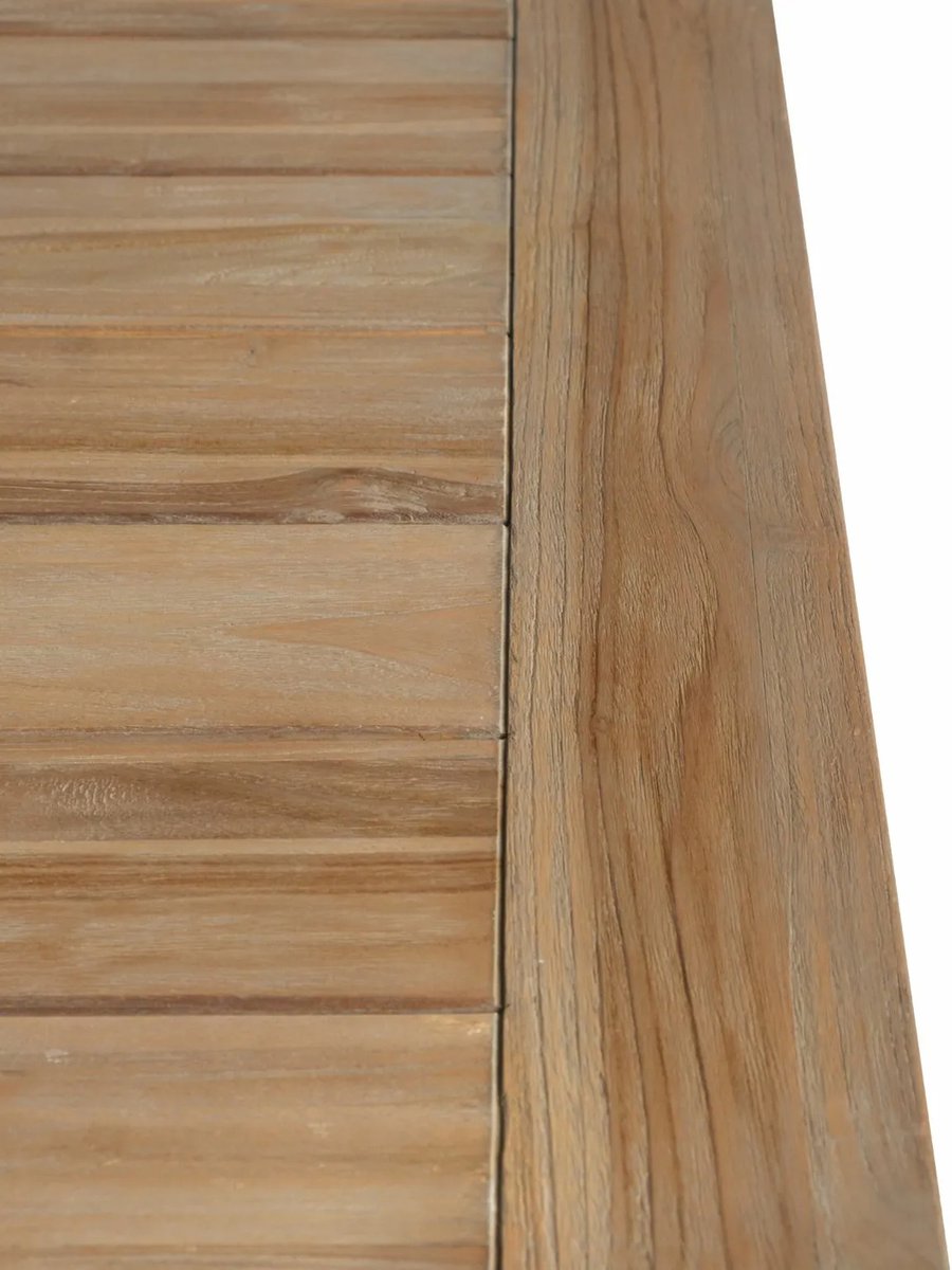 Tierra Outdoor Tuintafel Alaska - Teakhout - Rustic Grey - 4-6 persoons ...