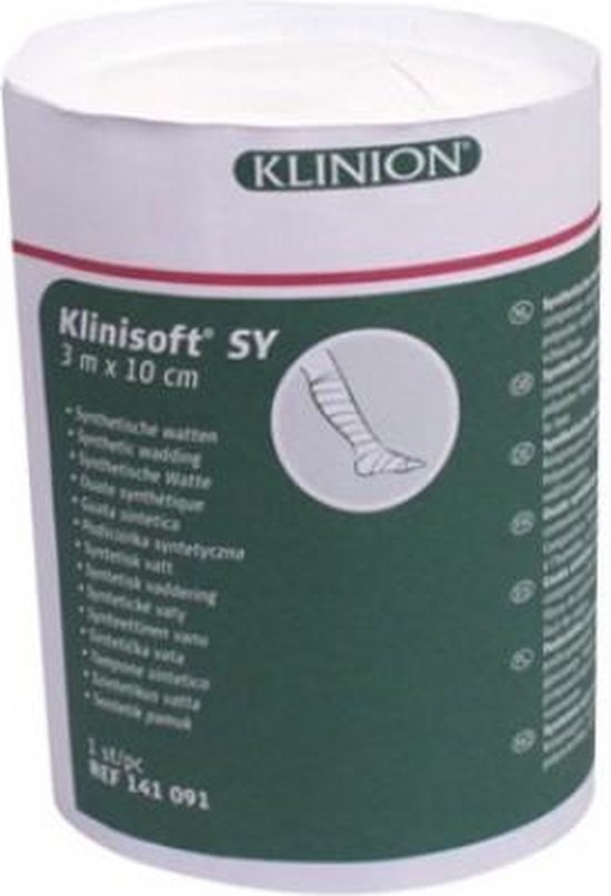 Klinion klinisoft sy synthetische watten 3m x 10cm Klinion | bol