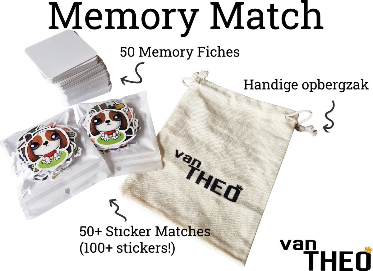 Memory Spelletjes - Memory Match Stickers Game - Montessori Speelgoed ...