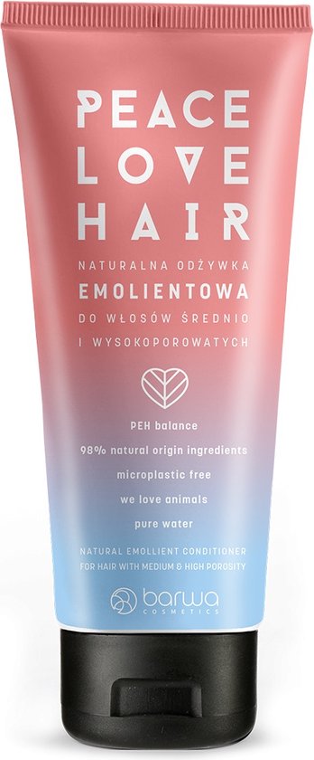 Peace Love Hair natuurlijke verzachtende conditioner voor medium tot ...