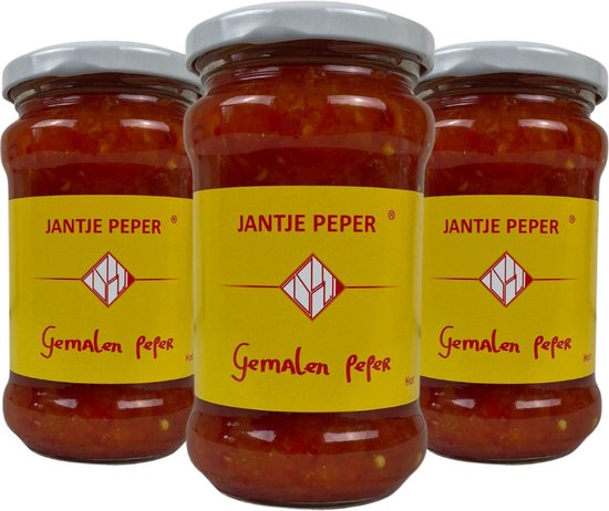 Jantje Peper - Gemalen Peper Rood - 3x 300g - Verse Peper, Chutney ...