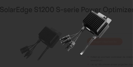 Solaredge S1200 Power Optimizer solar edge s-serie | bol.com