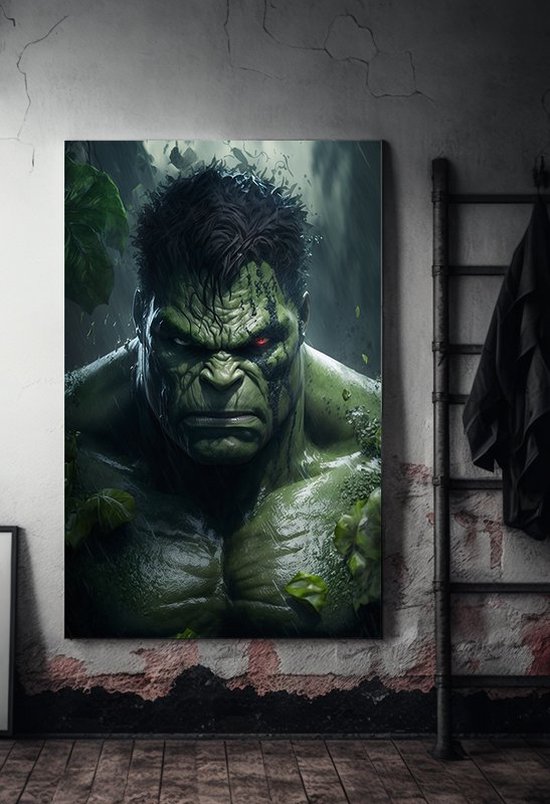 XFLEX Hulk Avengers Plexiglas Schilderij 70x50cm Luxe Art Jungle Hulk ...