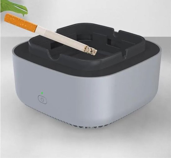 Mini Pocket Asbak Elektronische Rookloze Asbak Luchtreiniger Grijs ...
