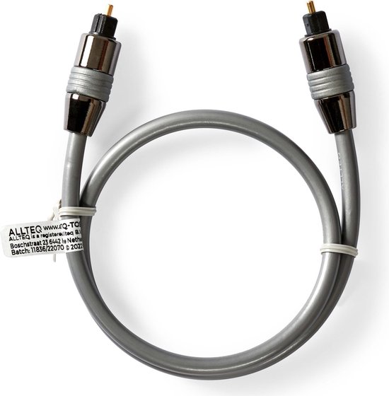 Optische kabel - Metaal - Enkel afgeschermd - 10 meter - Zilver ...