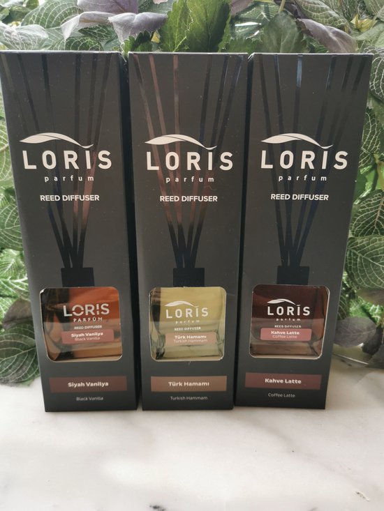 Set van 3 loris Reed Diffusers: Coffee Latte, Black Vanilla en Turkish ...