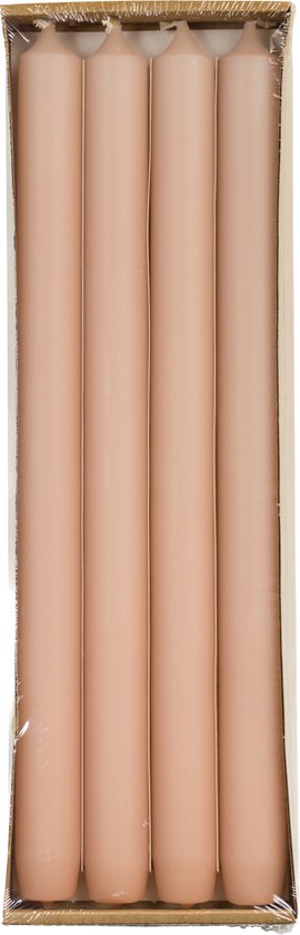 Rustik Lys - Lange dinerkaarsen 'Mat' (Blossom, Ø 2.1 x 29cm, set van 4) | bol