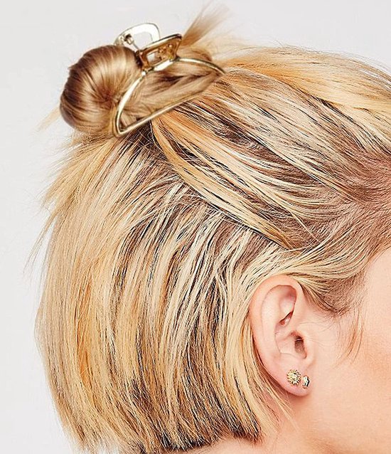 Set van 8 metalen haarspeldjes, 4 cm kleine en 7,5 cm grote ...