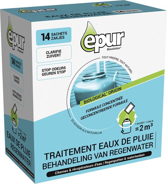 Epur regenwaterbehandeling 14 zakjes, 1 zakje = 2000L | bol