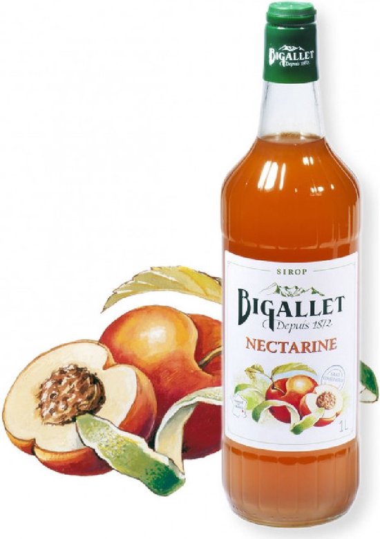 Bigallet Nectarine traditionele siroop - 100cl | bol.com
